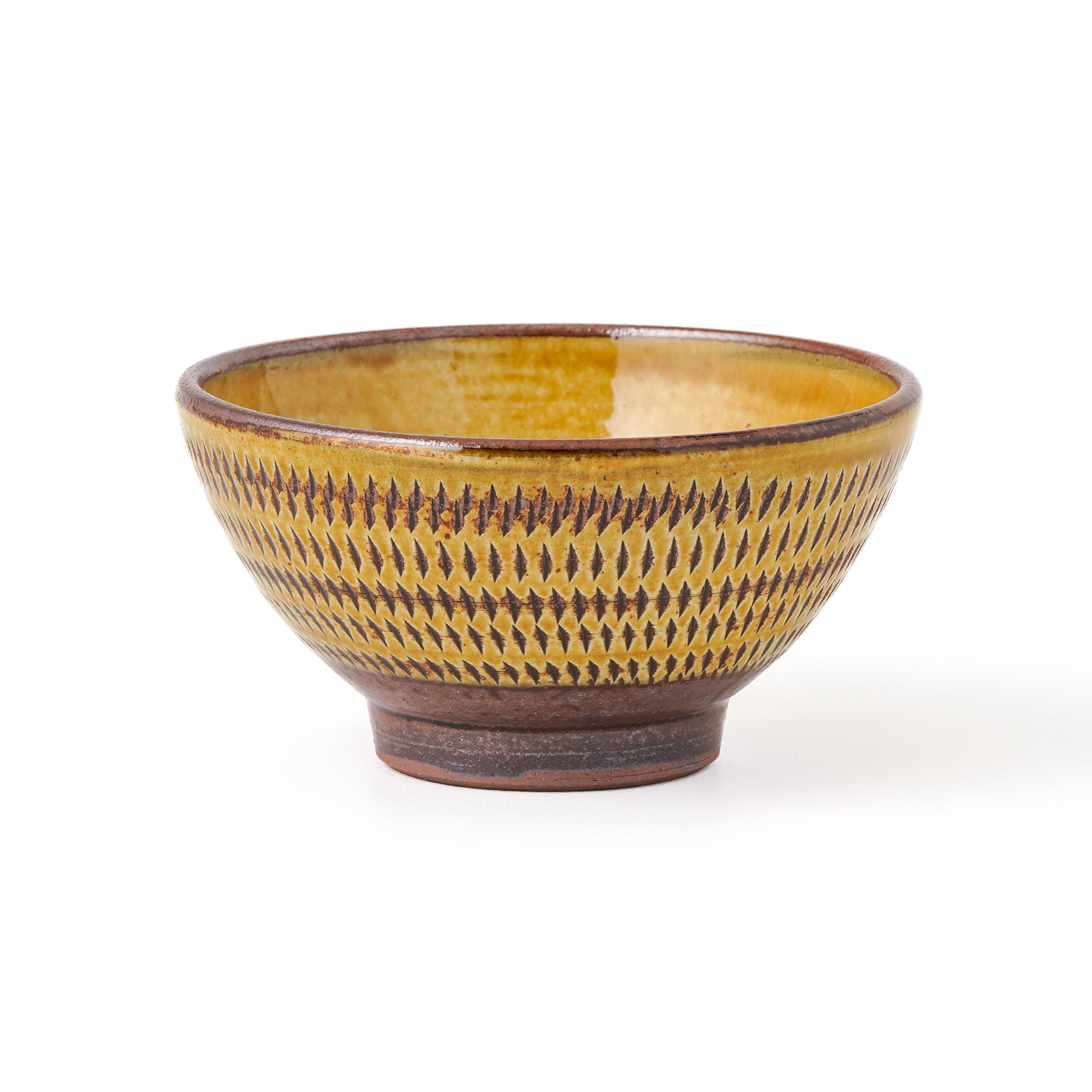 太田哲三窯 飯碗 大 トビカンナ 黄 B-1 – mono+iku 育む、暮らしの道具店